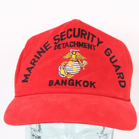Vintage | Accessories | Vintage Marine Security Guard Bangkok Zippered ...